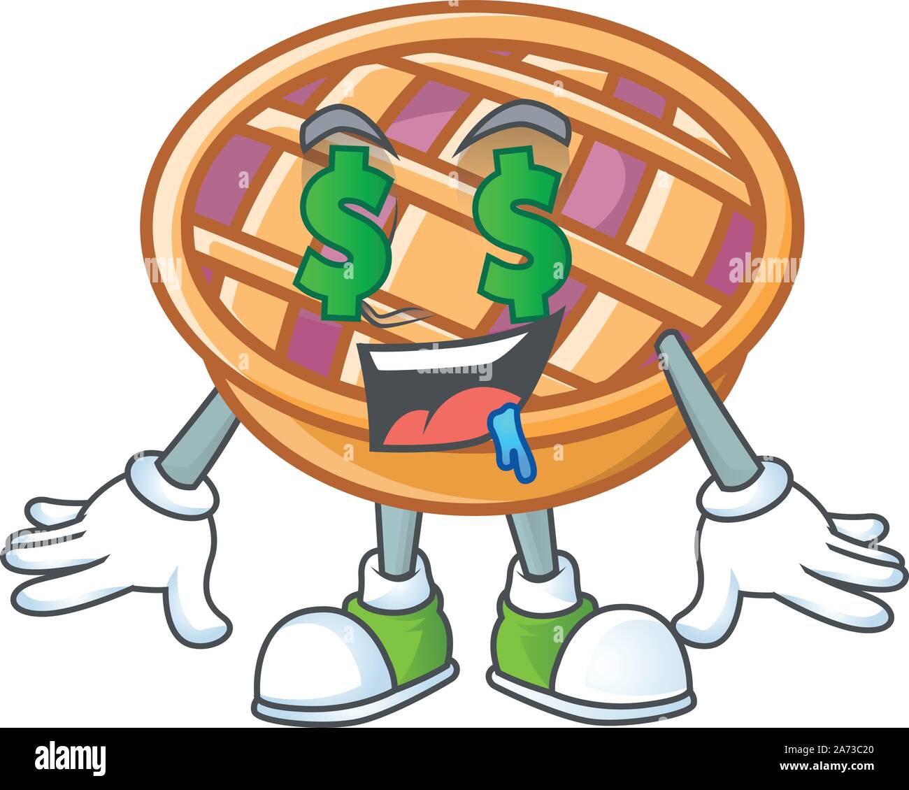 Money eye fresh purple pie thanksgiving with nutrition Stock Vector ...
