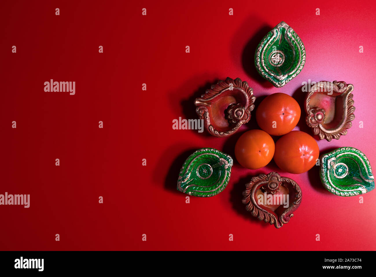 Happy Diwali - Clay Diya lamps lit during Dipavali, Hindu festival of ...