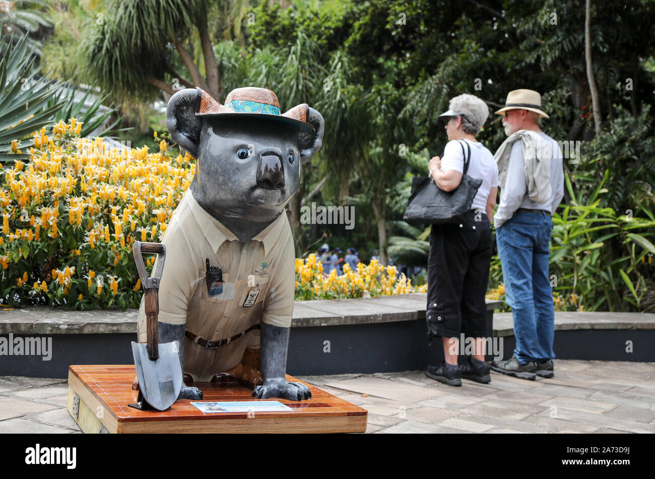Sydney, Australia. 30th Oct, 2019. People visit the Hello Koalas ...