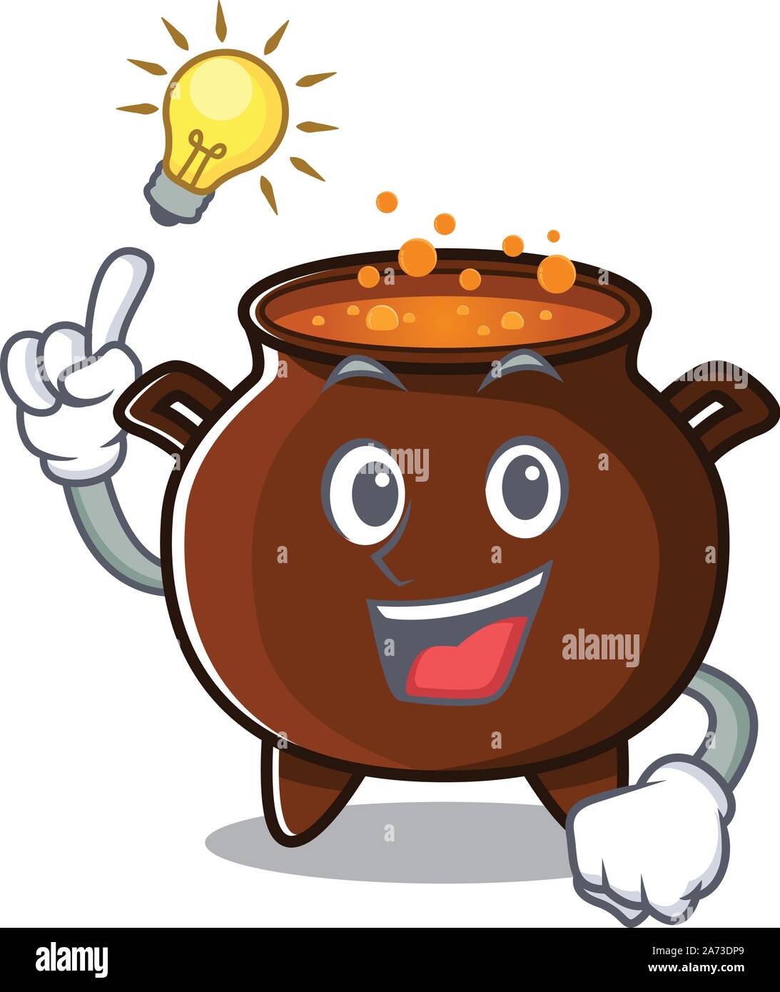 Have an idea miniature cauldron in the a cartoon Stock Vector Image ...