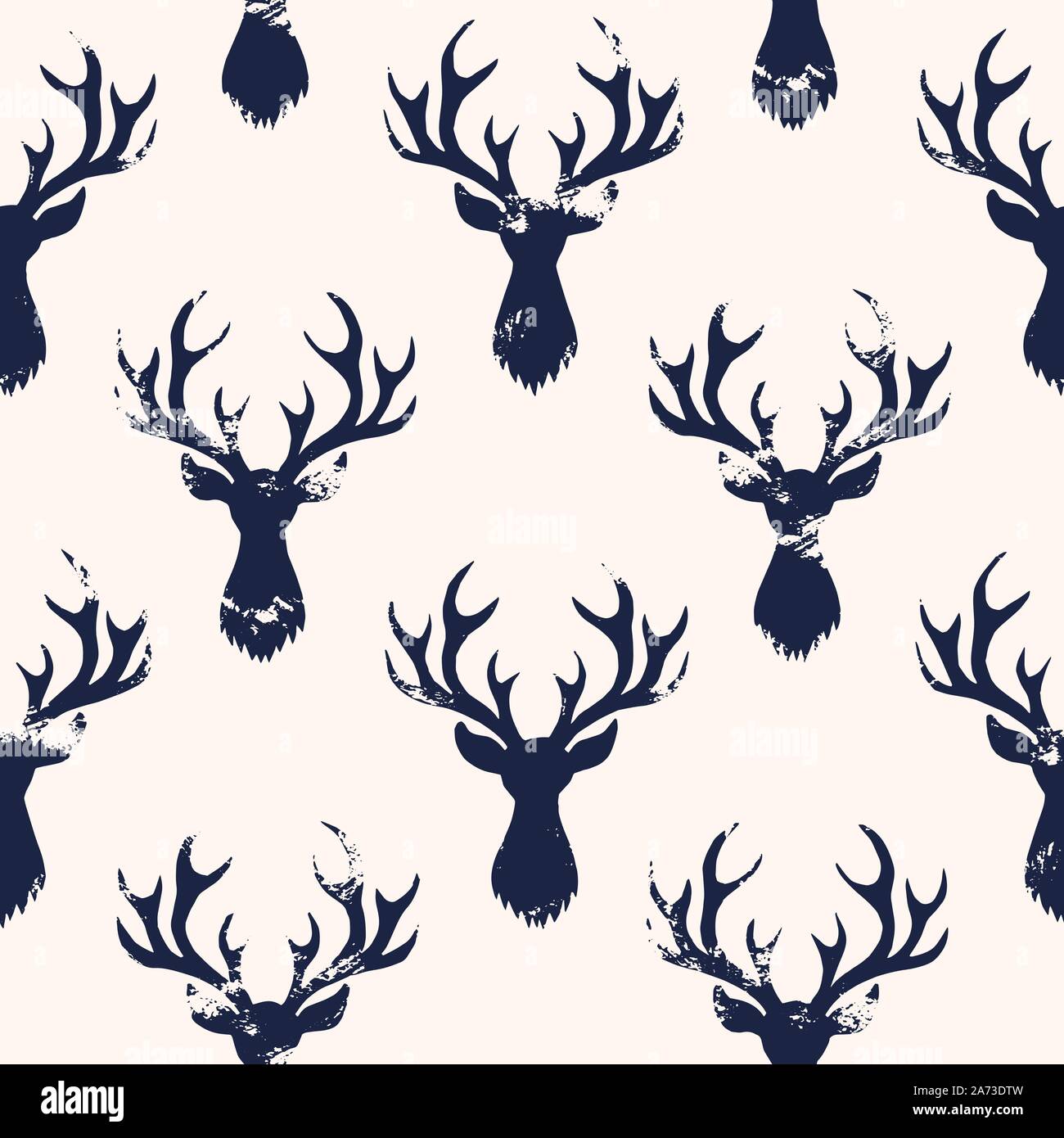 Deer Head Silhouette Patterns
