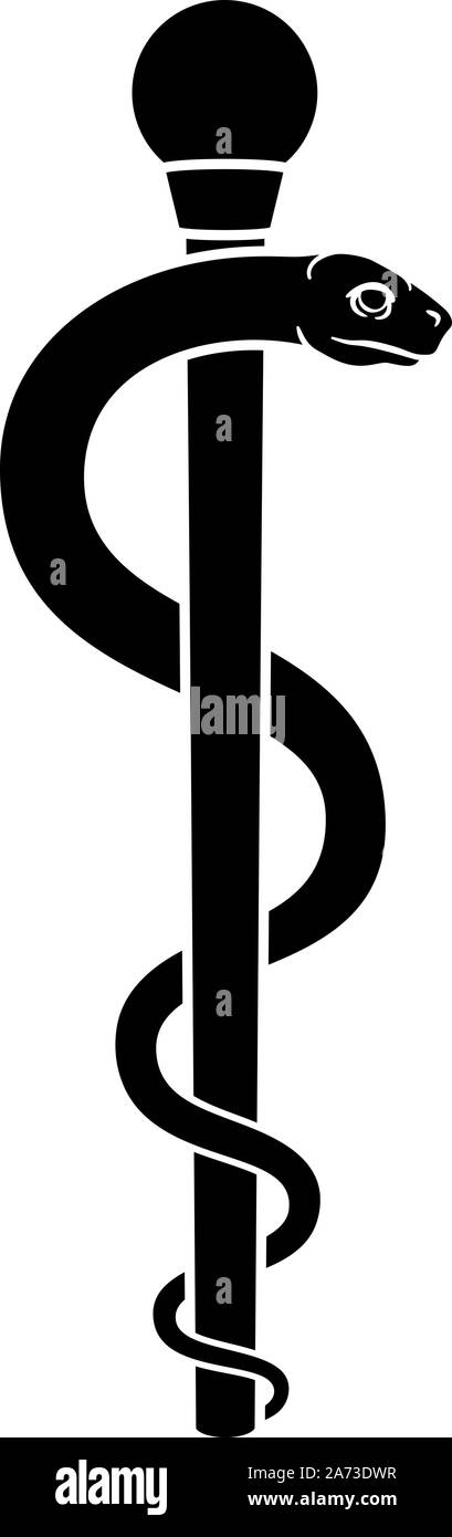 Rod of Asclepius Aesculapius Medical Symbol Stock Vector Image & Art ...