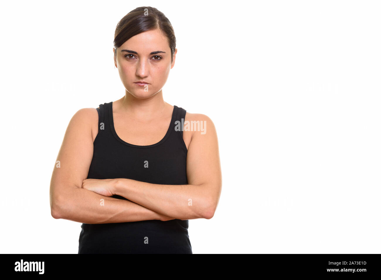 Angry Woman Crossed Arms High Resolution Stock Photography and Images ...