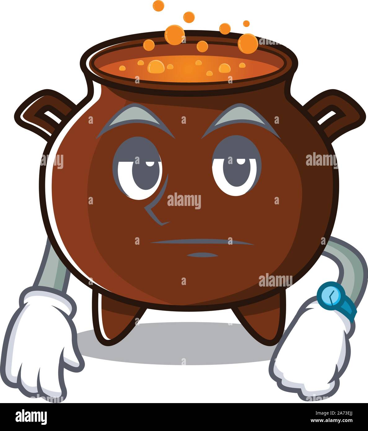 Waiting miniature cauldron in the a cartoon Stock Vector Image & Art ...
