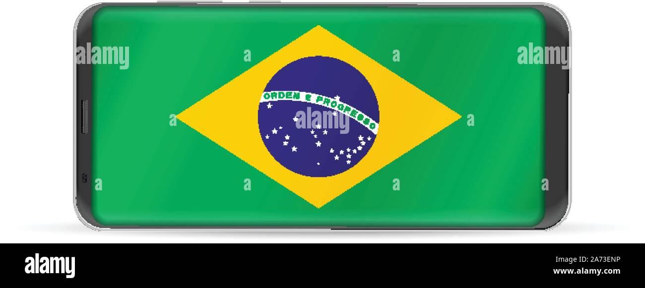 Brazil and mobile phone Stock Vector Images - Alamy