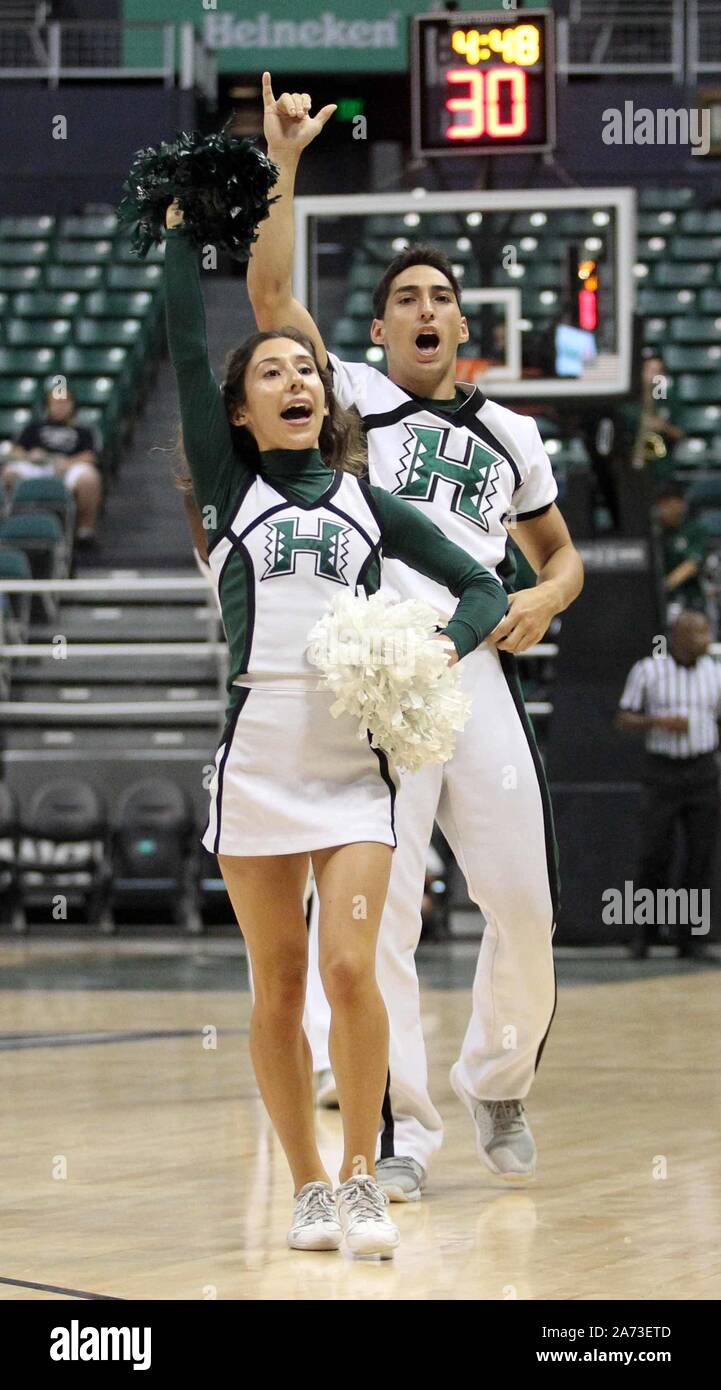 October 29, 2019 - Hawaii cheerleaders during a game between the Hawai ...