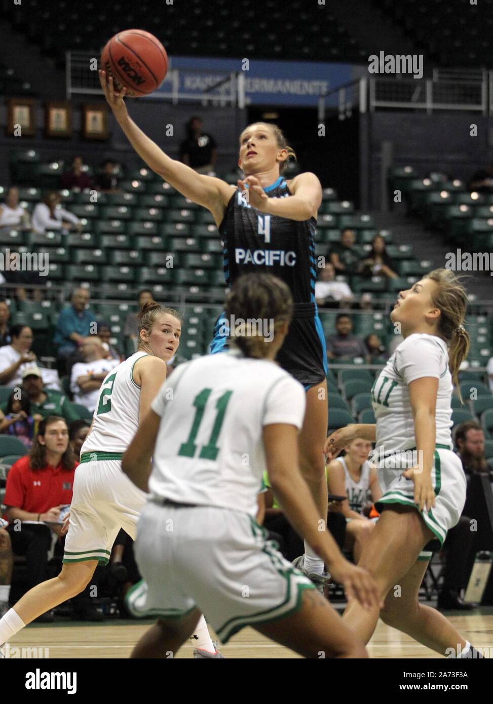 October 29, 2019 - Hawai'i Pacific Sharks guard Alysha Marcucci #4 ...