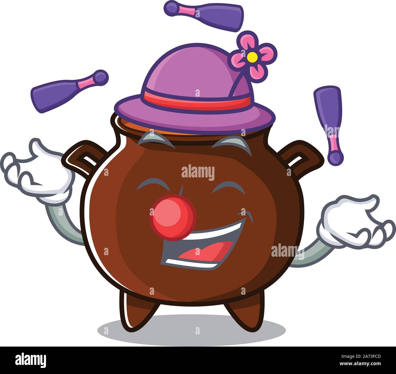 Juggling miniature cauldron in the a cartoon Stock Vector Image & Art ...