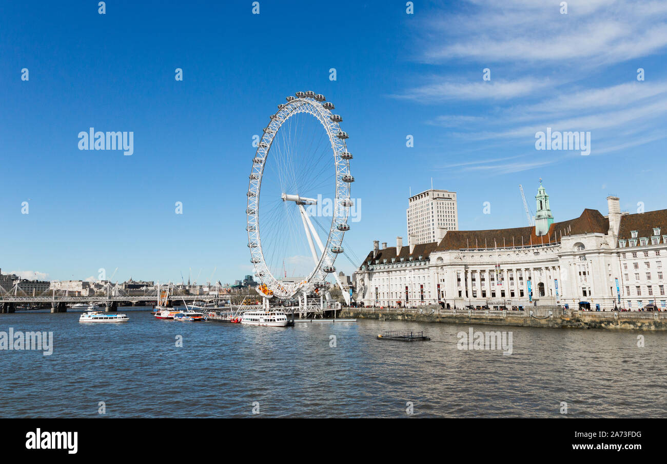 May 2019. London Eye, England, United Kingdom. Located on the South ...