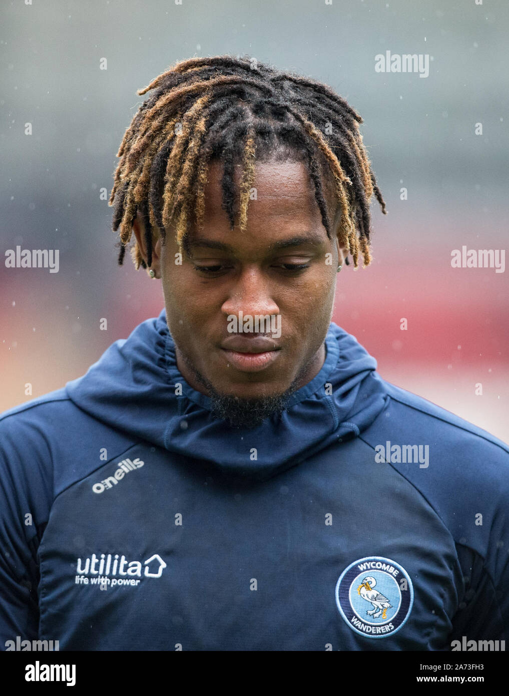 Rolando Aarons (on loan from Newcastle United) of Wycombe Wanderers pre ...
