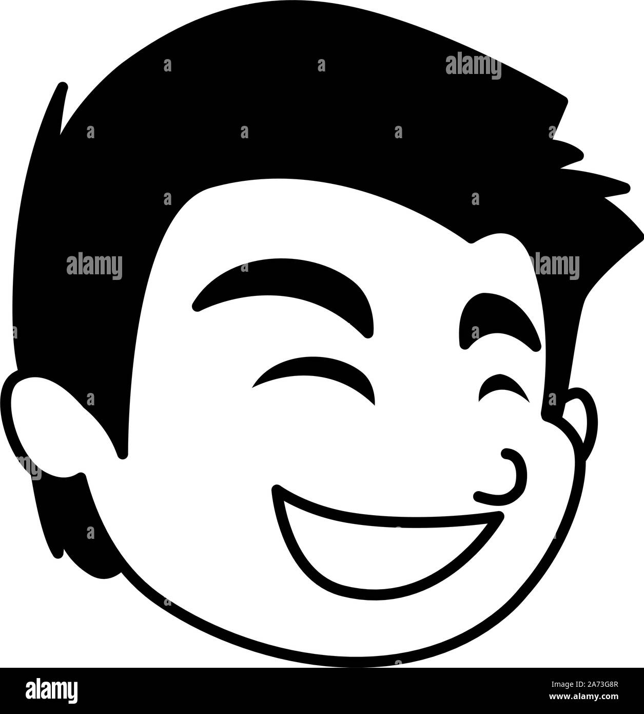 Boy cartoon head design, Kid childhood little people lifestyle and ...