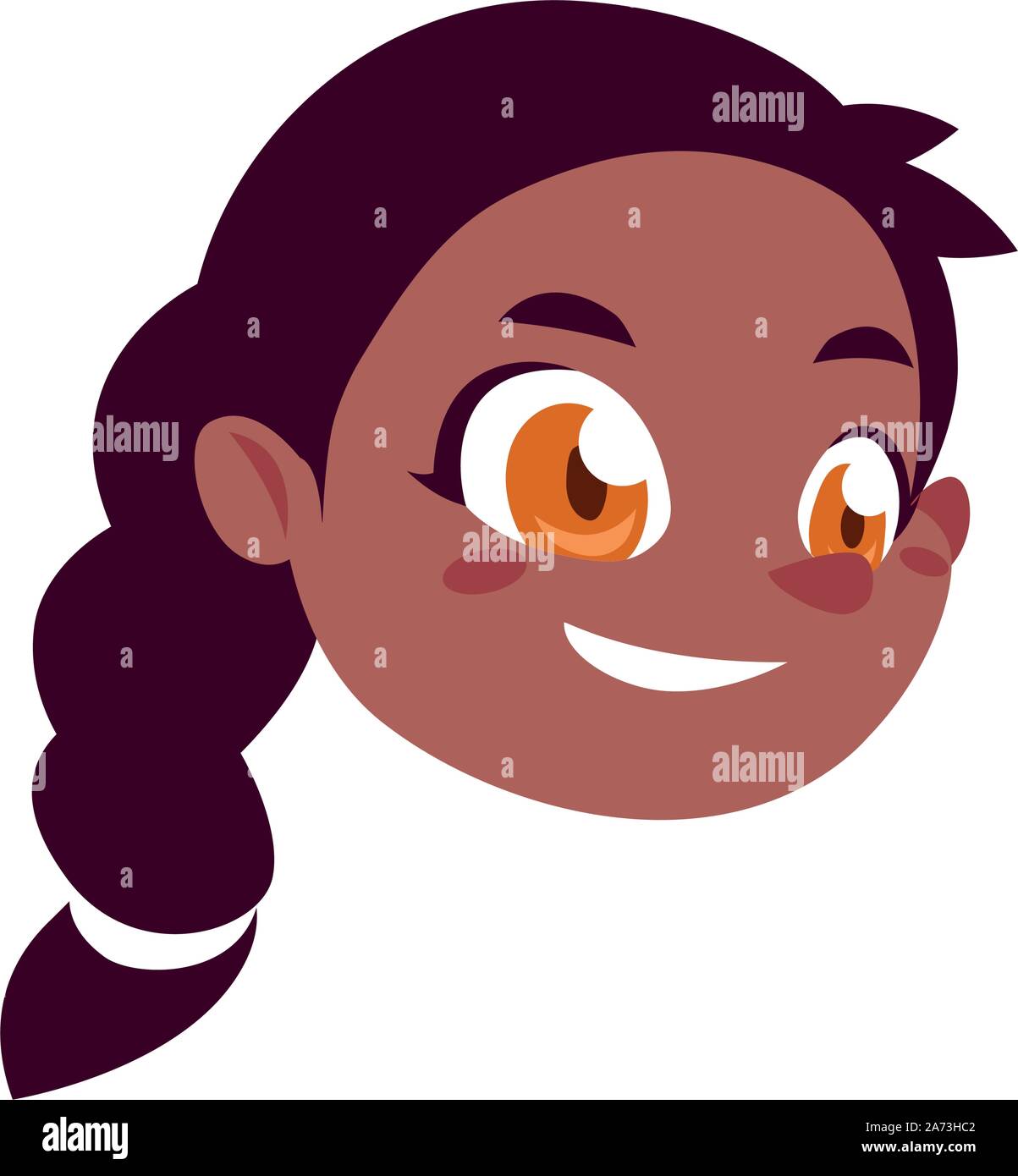 Girl cartoon head design, Kid childhood little people lifestyle and ...