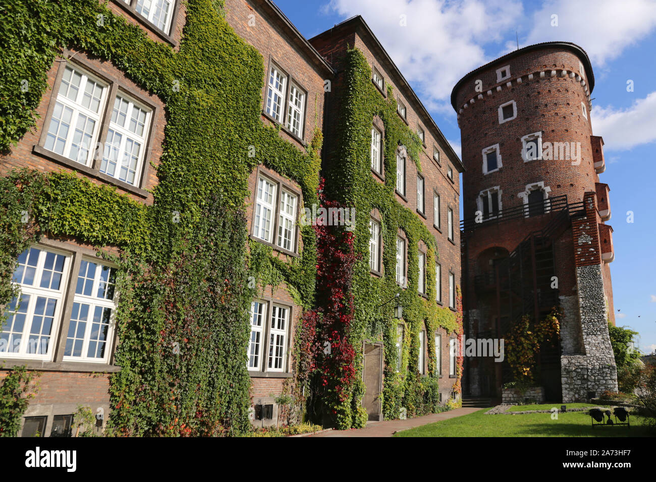 Royal castle on wawel hill baszta sandomierska tower hi-res stock ...