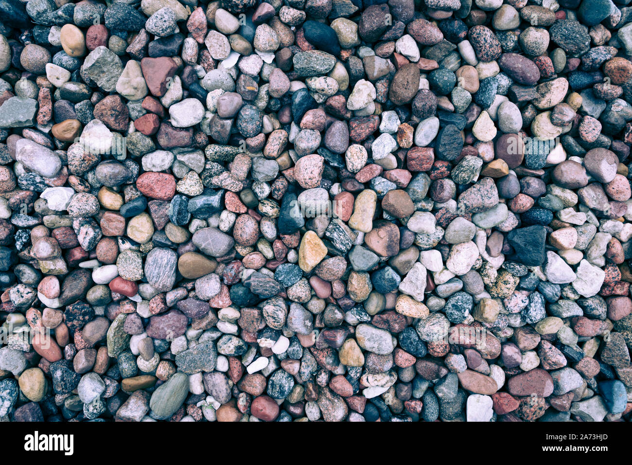Full frame background of colorful sea stones on a Baltic coastline ...