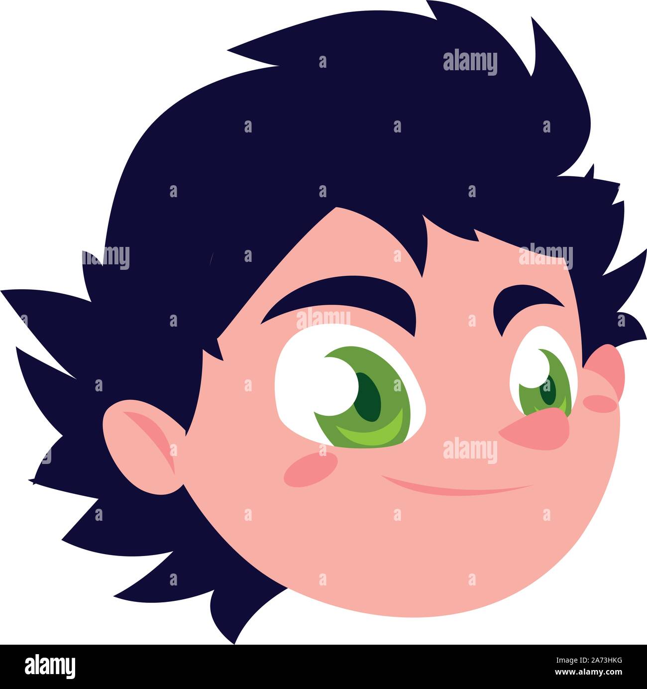 Boy cartoon head design, Kid childhood little people lifestyle and ...