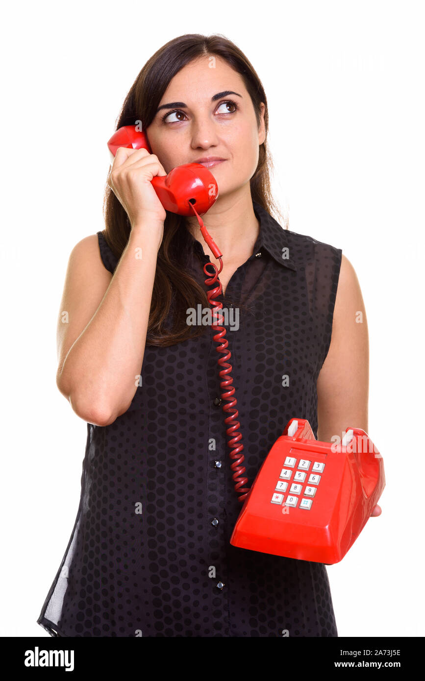 Old woman call hi-res stock photography and images - Alamy