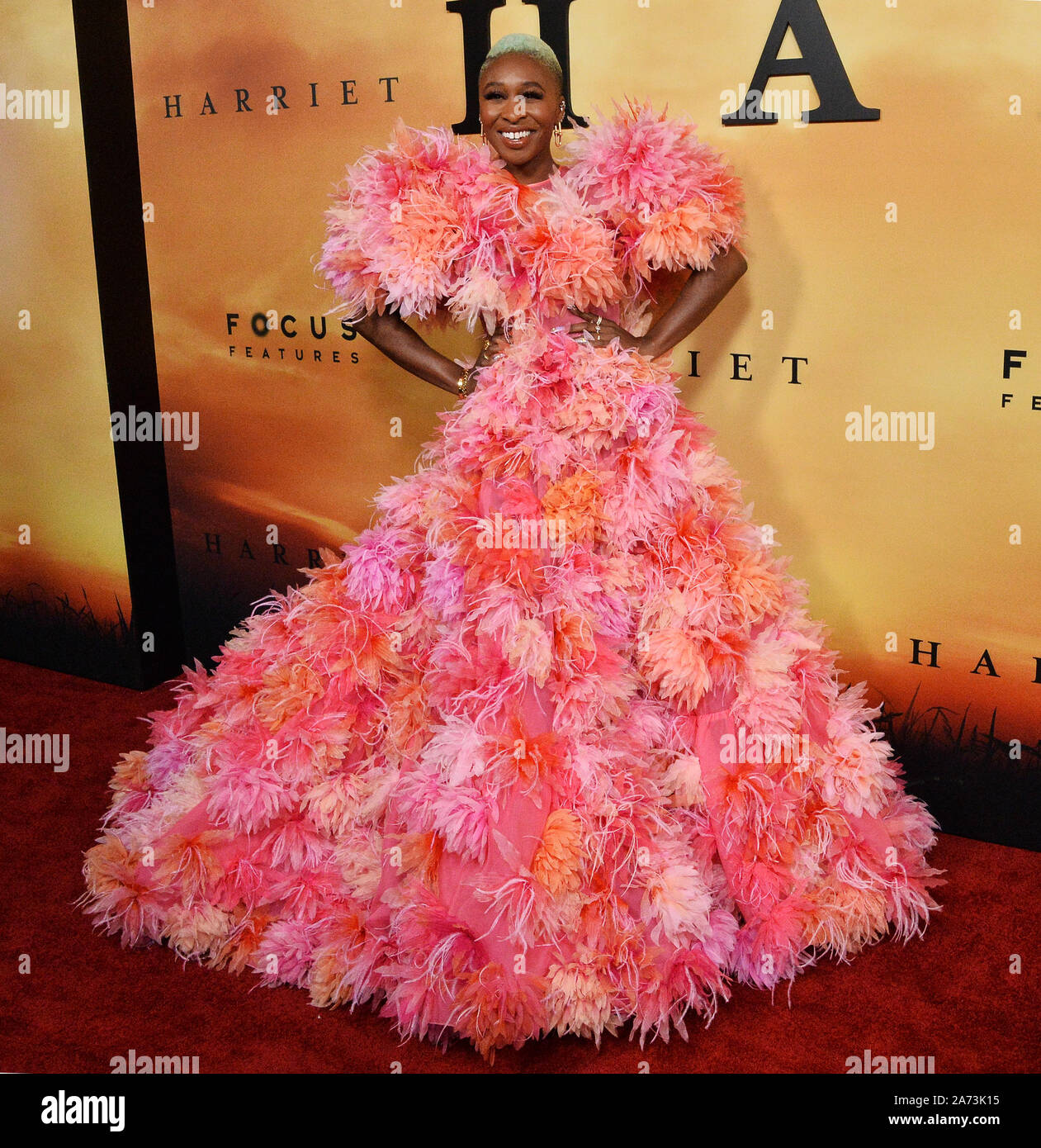 Los Angeles, United States. 30th Oct, 2019. Cast member Cynthia Erivo ...