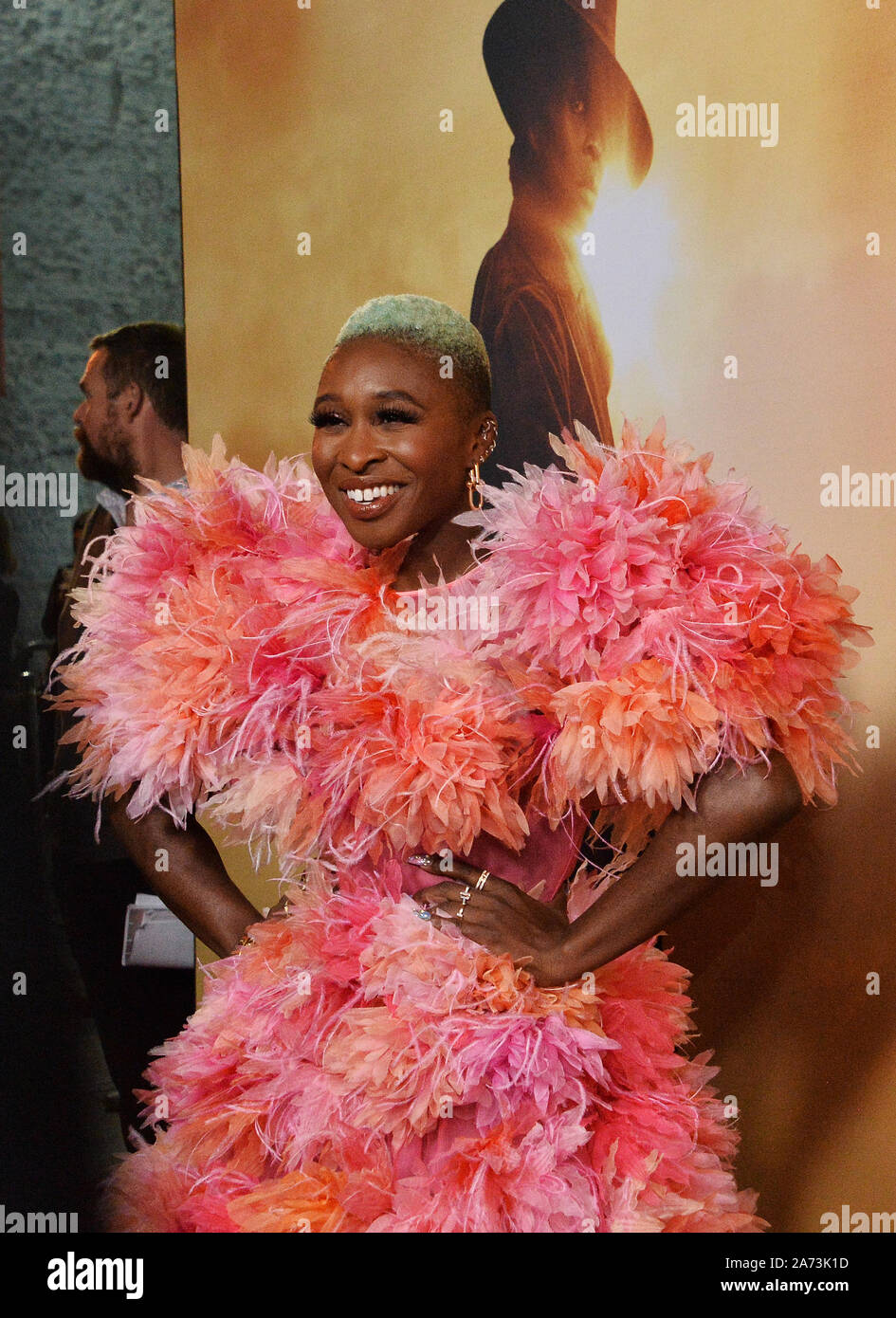 Los Angeles, United States. 30th Oct, 2019. Cast member Cynthia Erivo ...