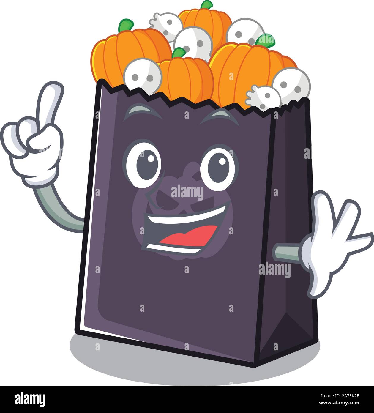 Cartoon halloween pointing hand Cut Out Stock Images & Pictures - Alamy