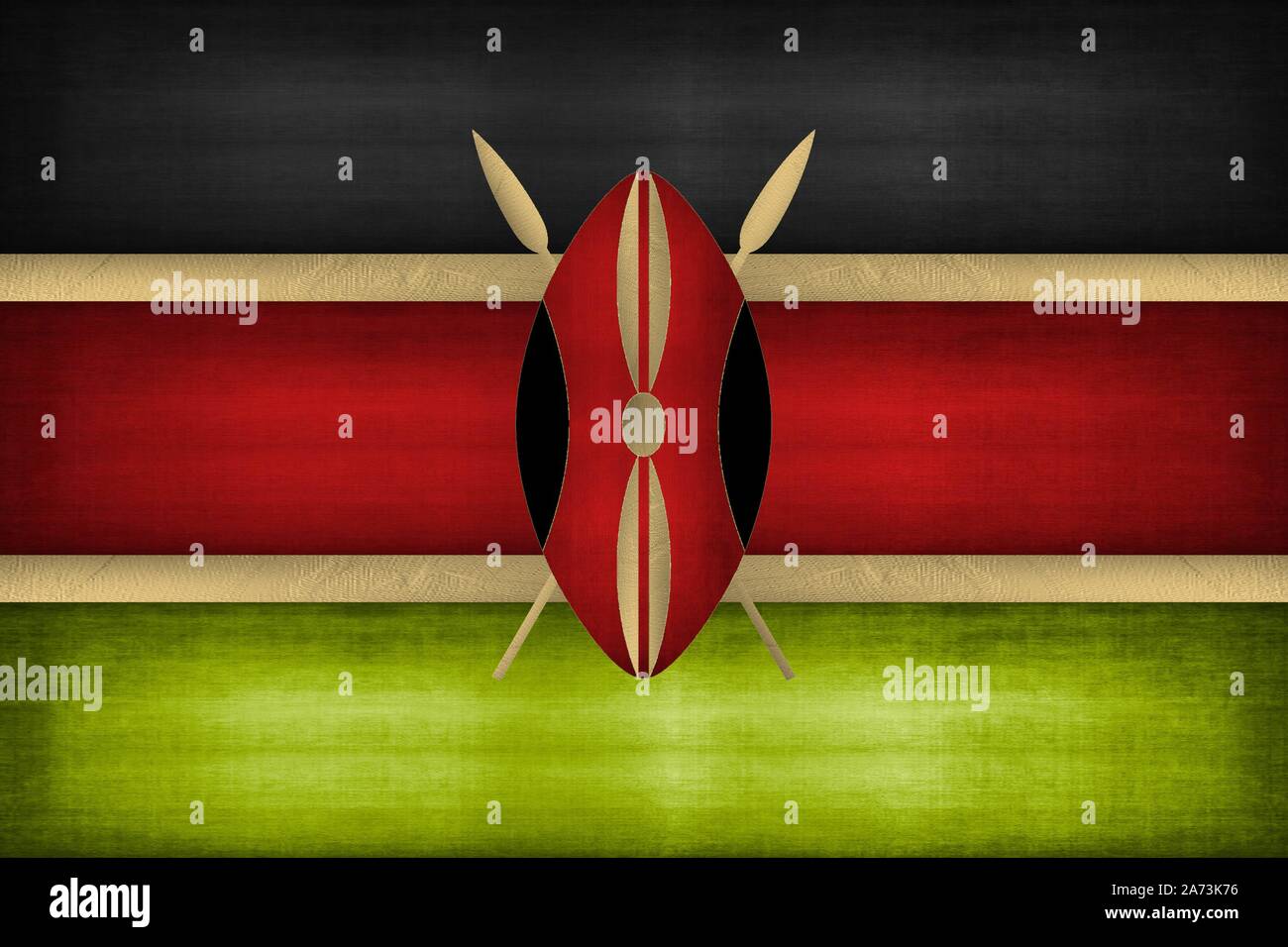 The colors and map of Kenya Stock Photo - Alamy