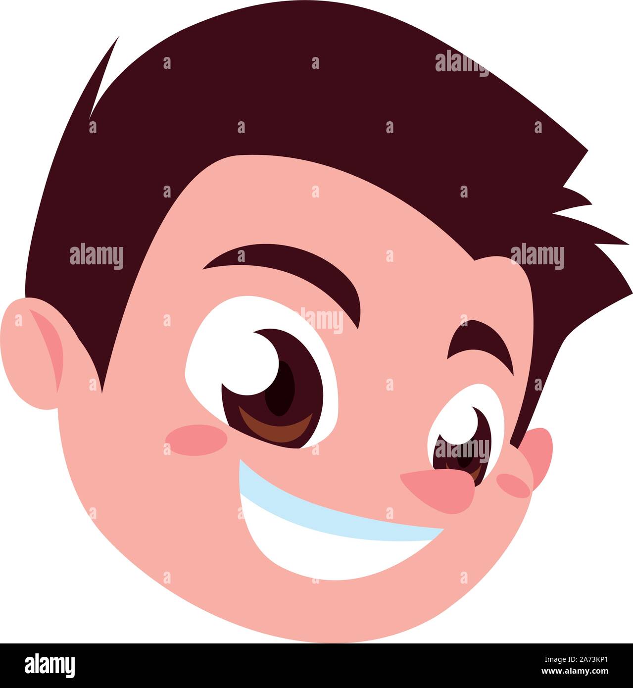 Boy cartoon head design, Kid childhood little people lifestyle and ...