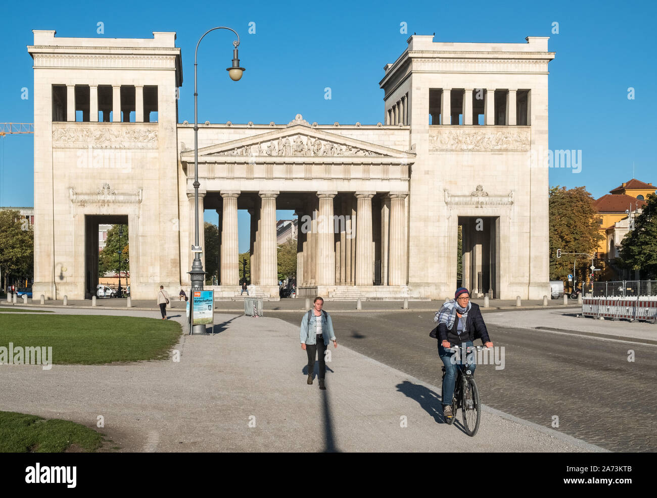 Exterior of the Propylaea building, a city doric gate to the west of ...