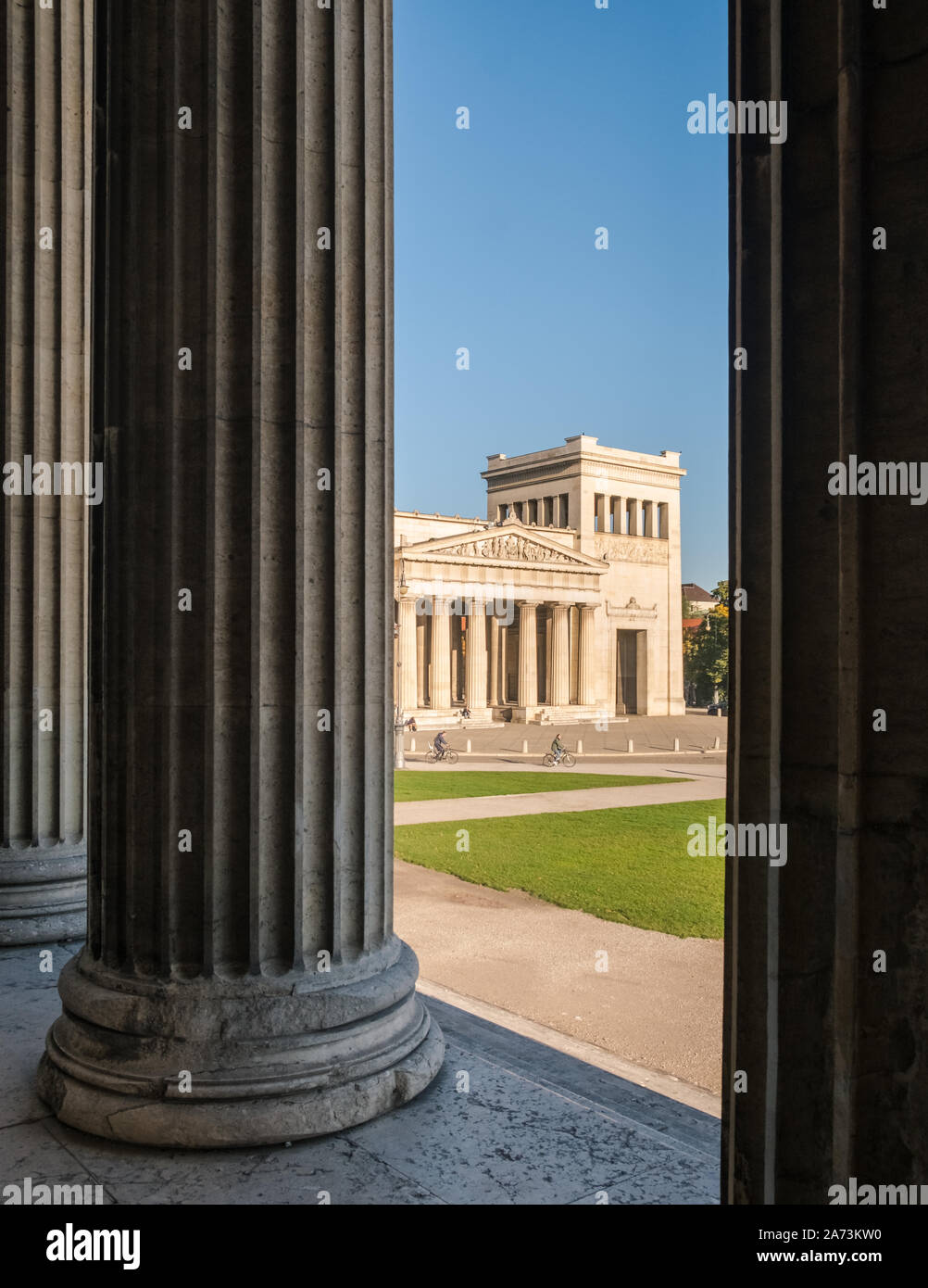 Munich, Germany. Exterior of Propylaea building, a city doric gate to ...