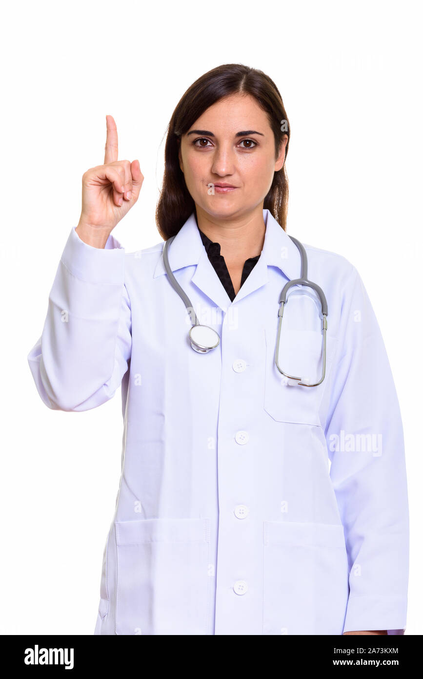 Doctor point finger medicine hi-res stock photography and images - Alamy