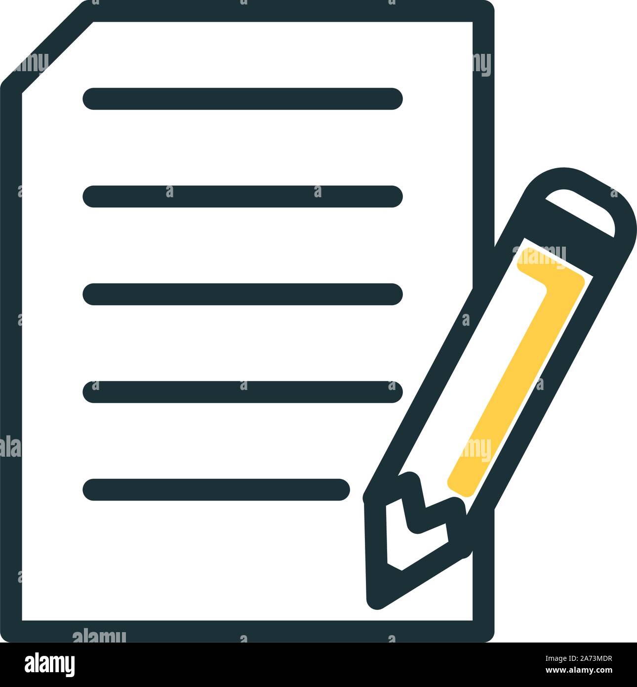 Pencil and paper design, Tool write office object instrument equipment ...