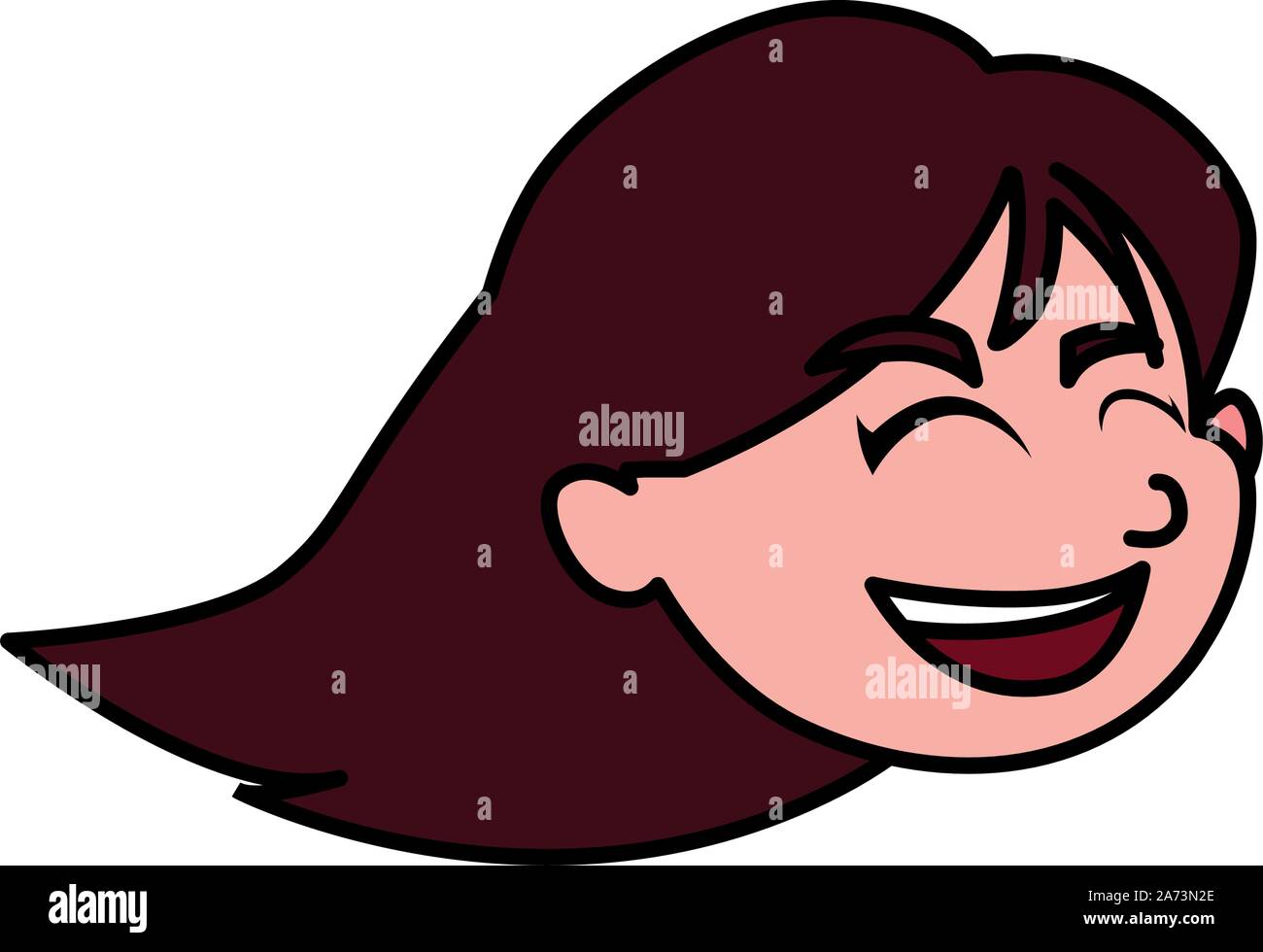 Girl cartoon head design, Kid childhood little people lifestyle and ...