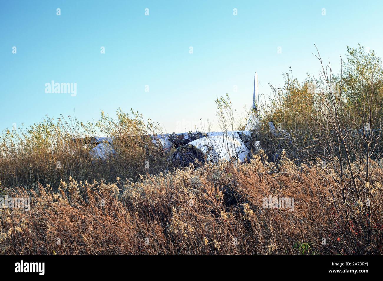 Plane crash landing field hi-res stock photography and images - Alamy