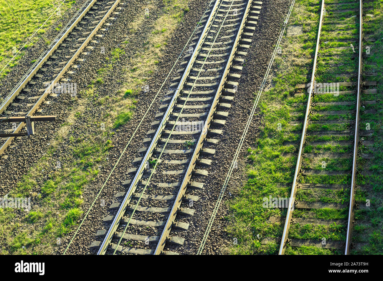 Railroad Tracks Top View