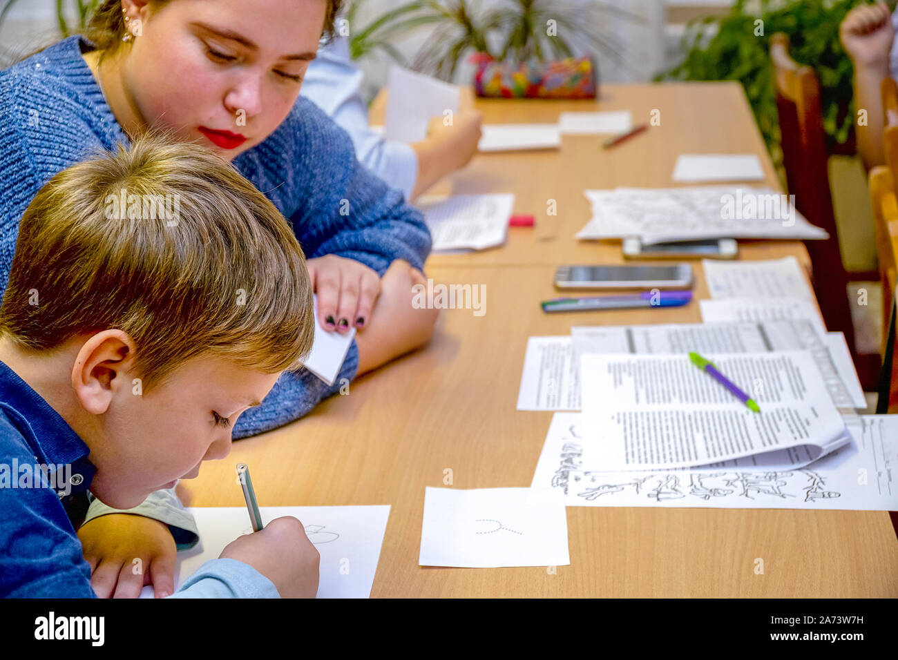 Literacy class russia hi-res stock photography and images - Alamy