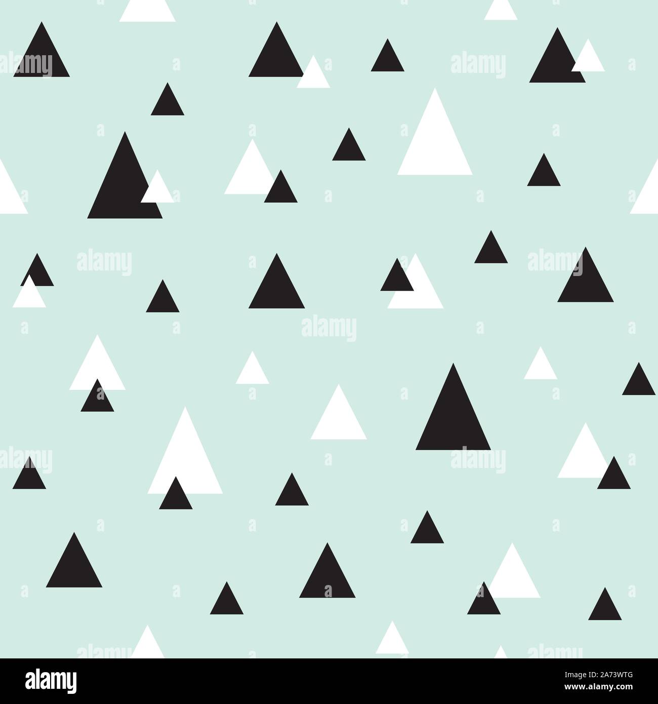 Seamless geometric pattern with a triangle. White and black triangles ...