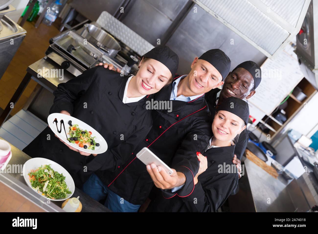 Happy Restaurant Employees