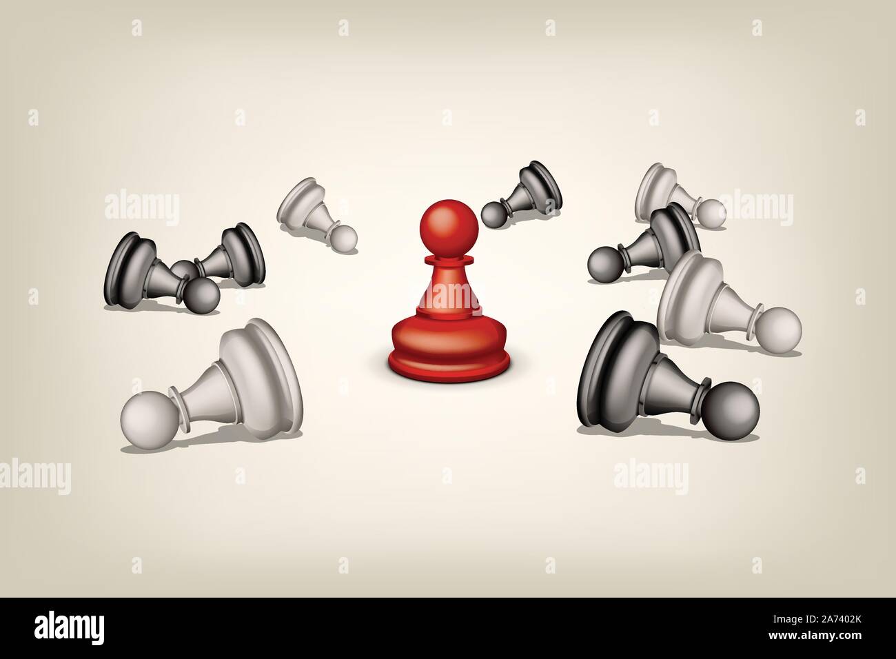 Chess leadership concept on Stock Vector Images - Alamy
