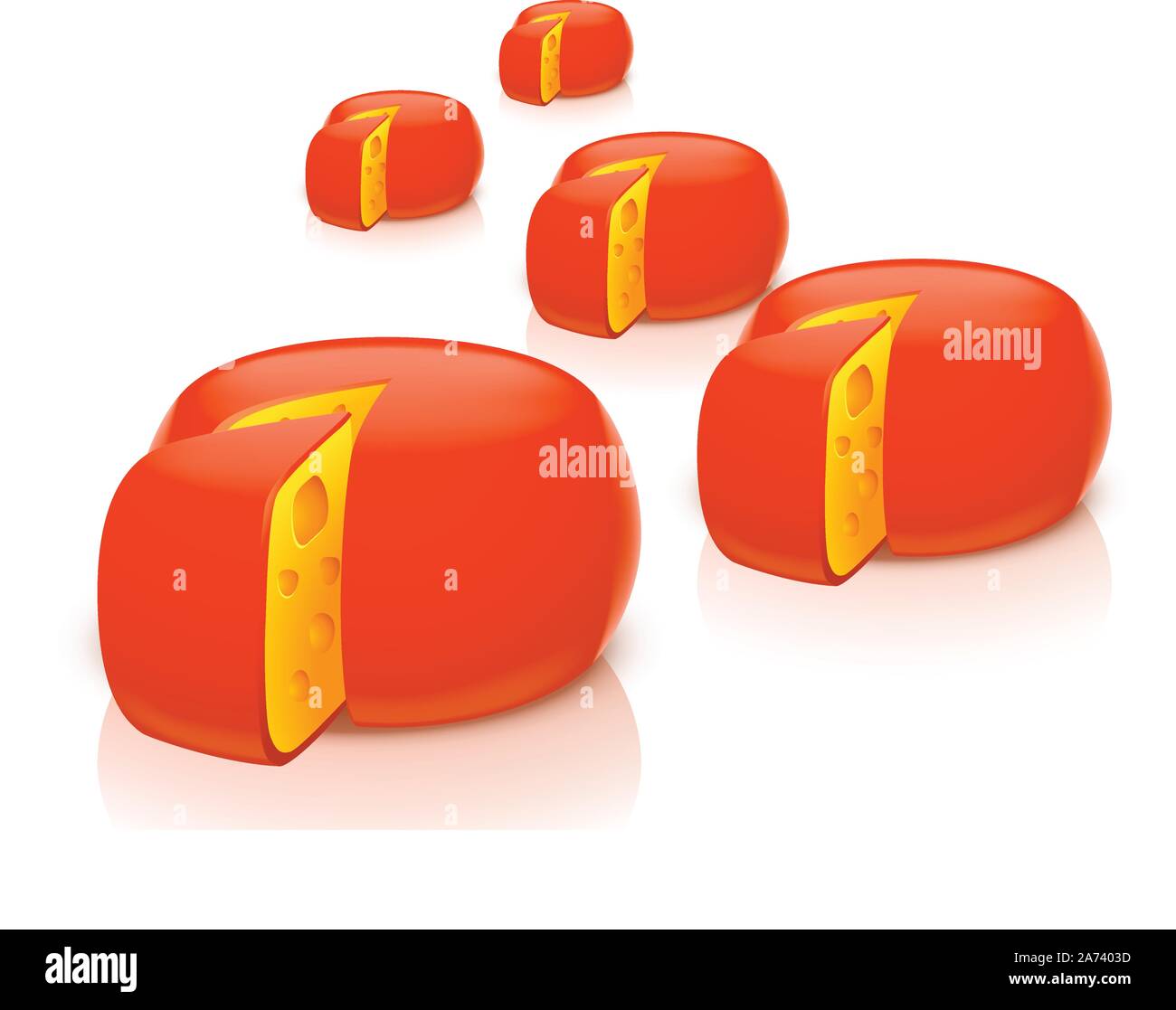 Big cheese wheel Cut Out Stock Images & Pictures - Alamy