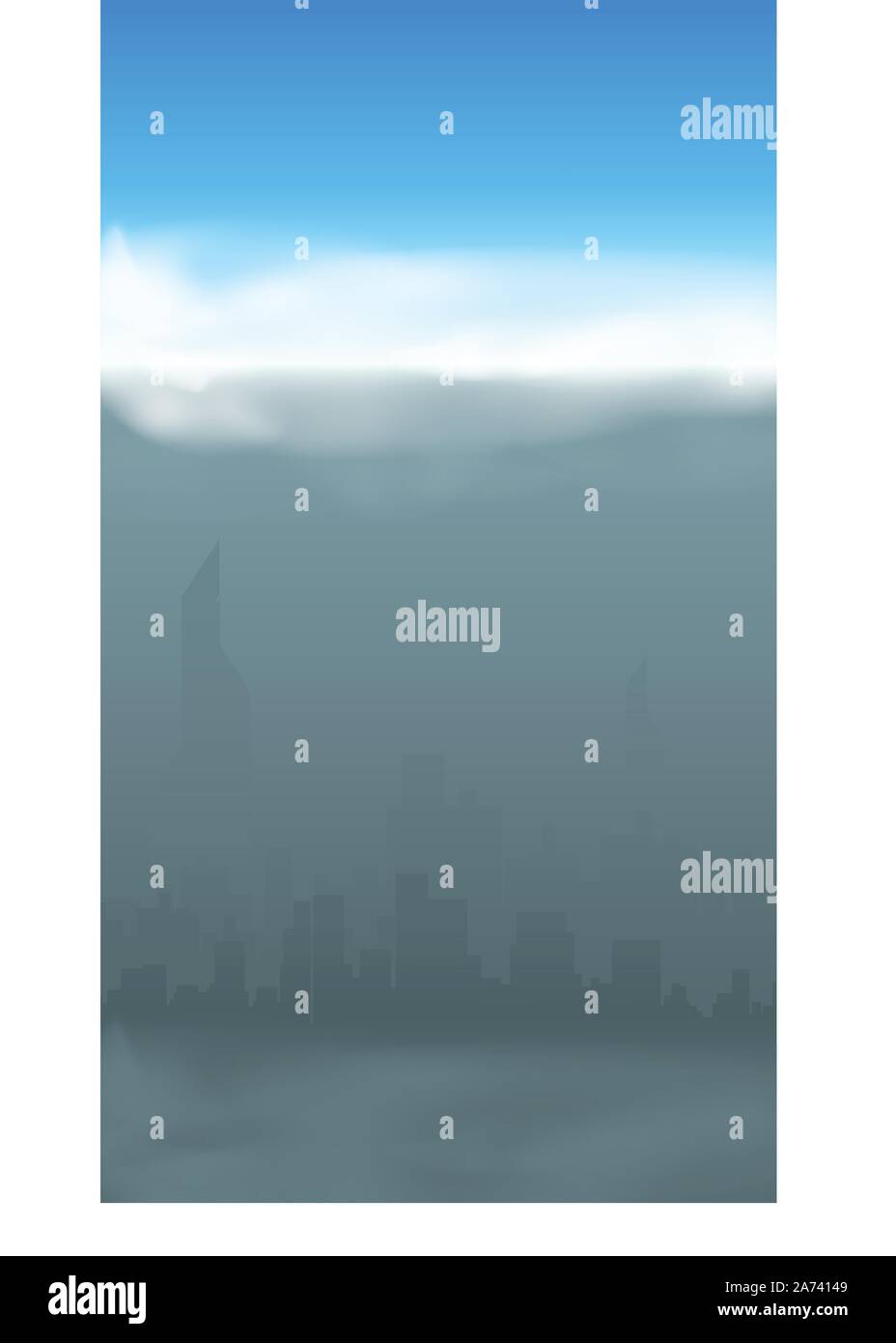 grey city silhouette Stock Vector Image & Art - Alamy