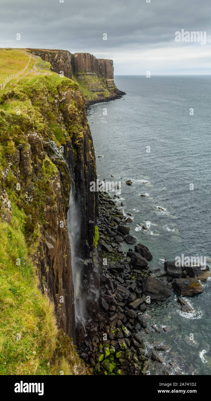 Kilt Rock and Mealt Falls Viewpoint, Highland, Isle of Skye, Scotland ...
