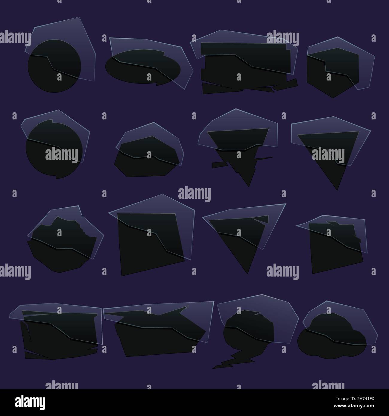 Sharp edges of the glass Stock Vector Images - Alamy