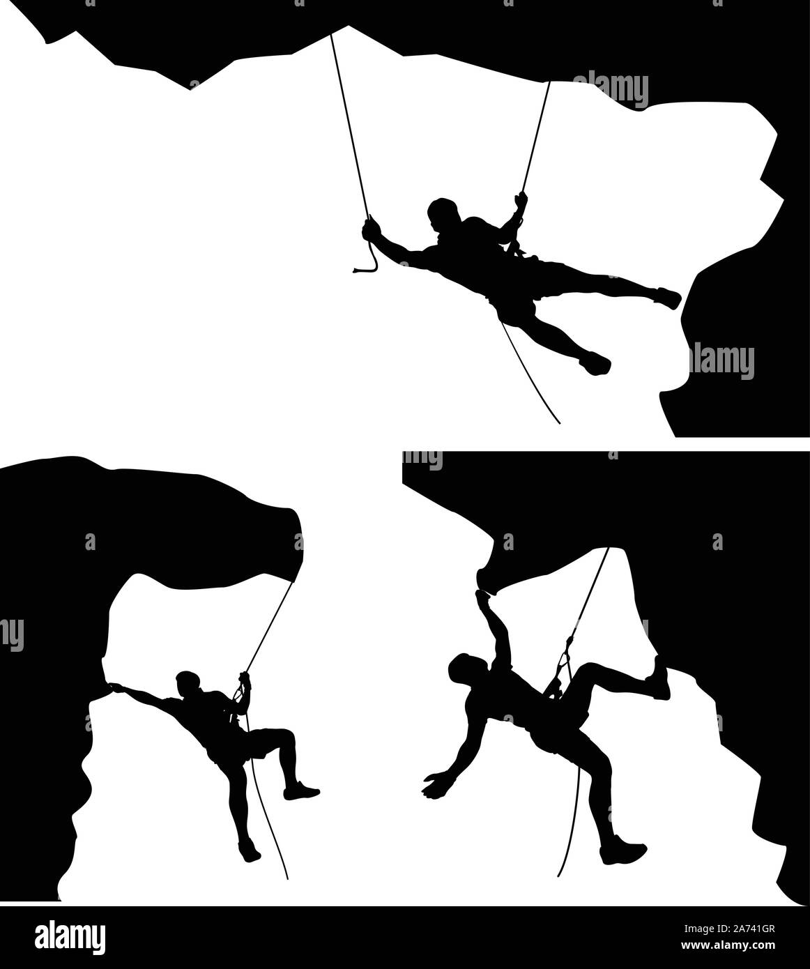 Rock Climber Cut Out Stock Images & Pictures - Alamy