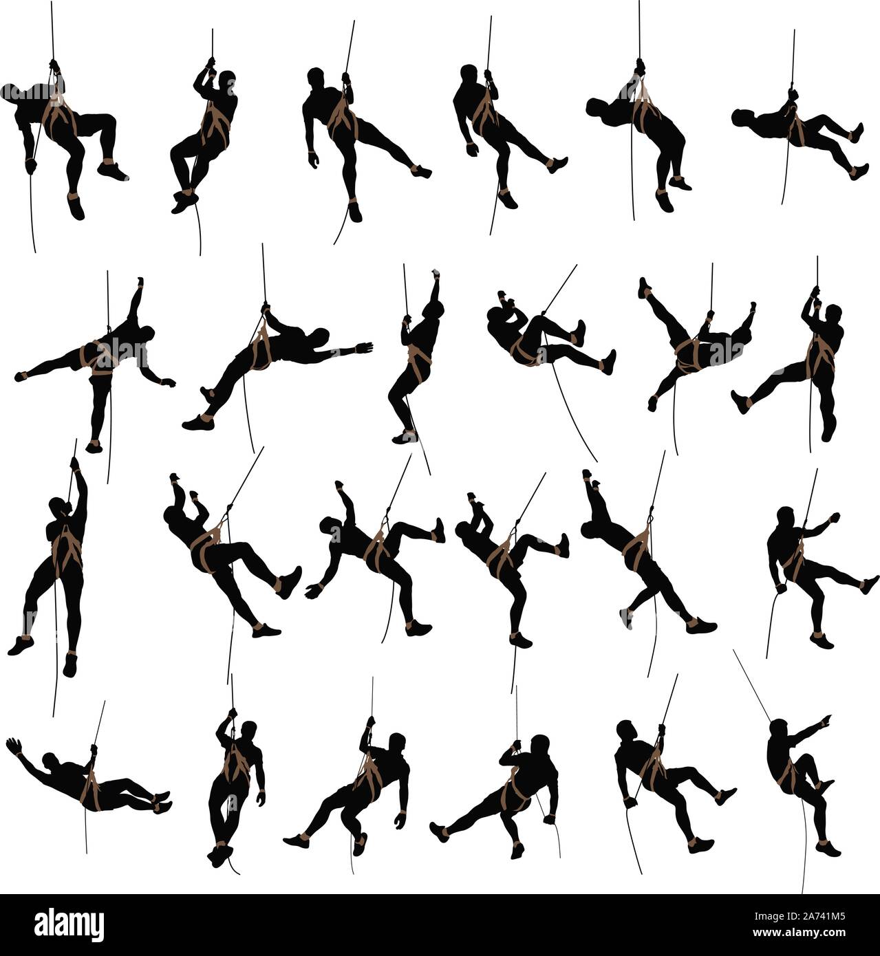 Strong male rock climber Cut Out Stock Images & Pictures - Alamy