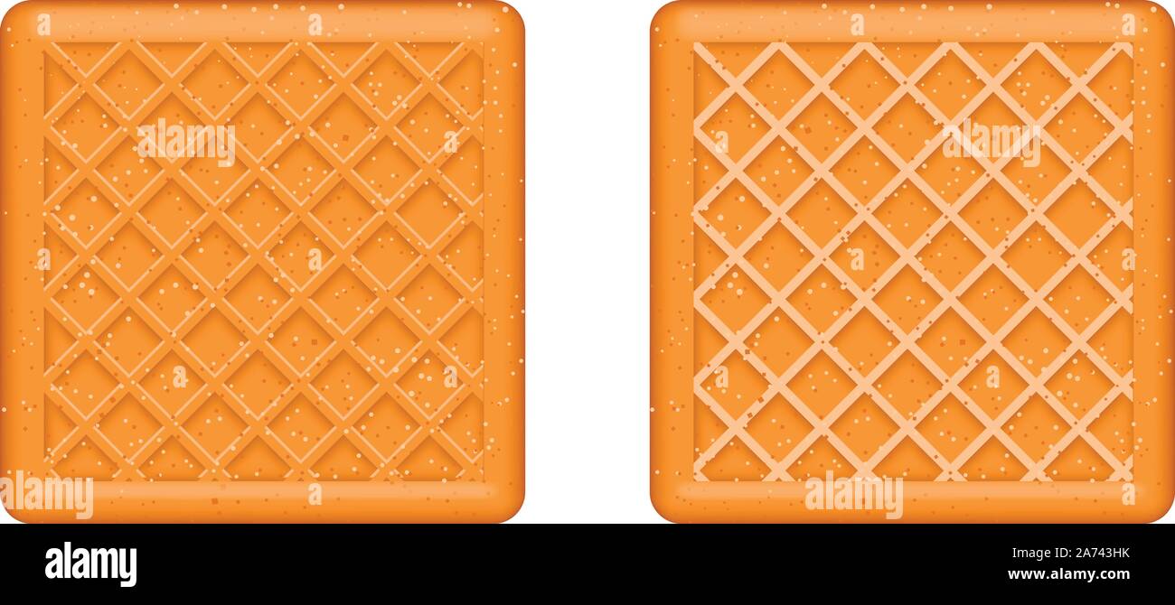 Square cookies isolated on Stock Vector Images - Alamy