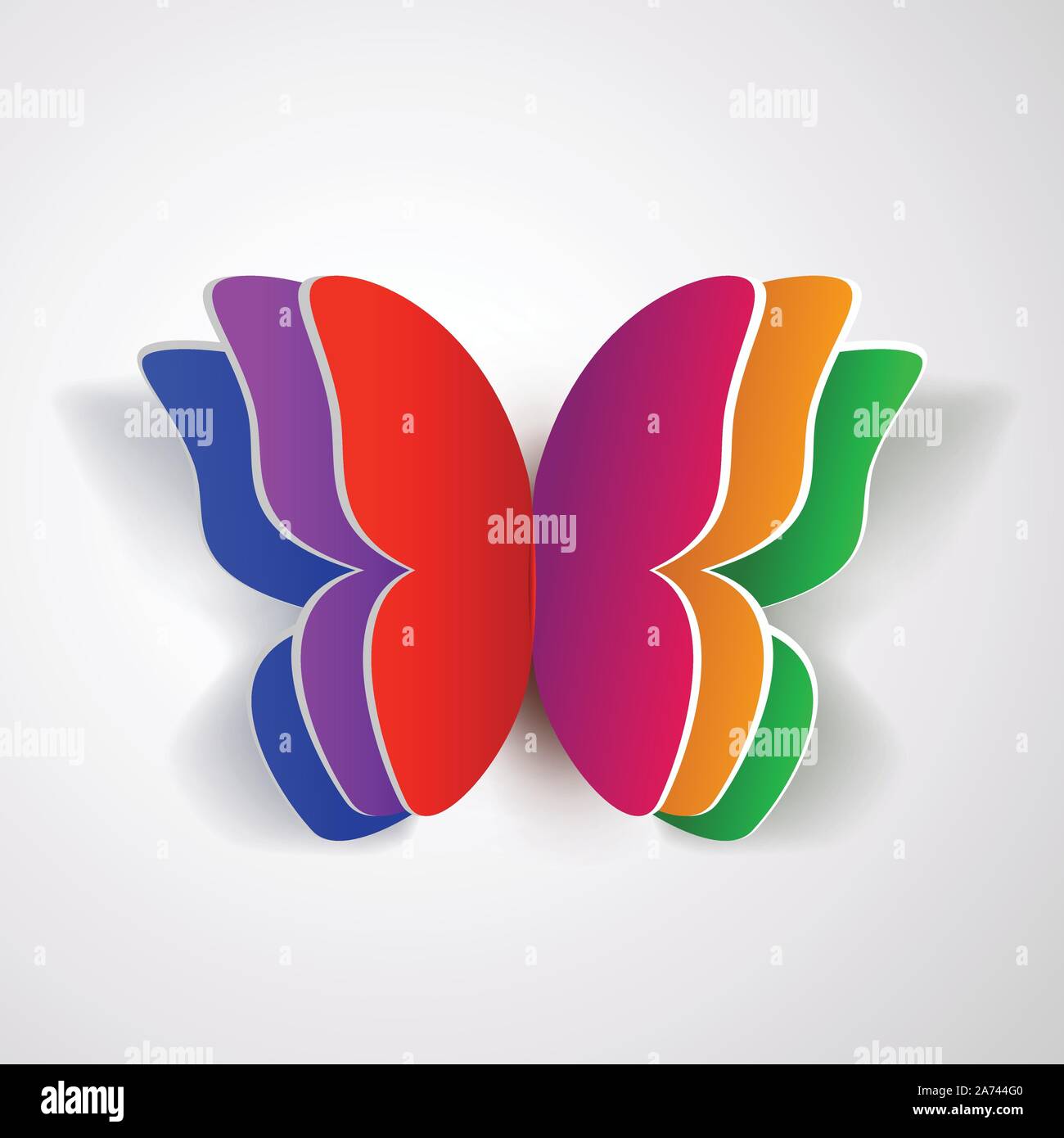 colorful paper butterfly Stock Vector Image & Art - Alamy