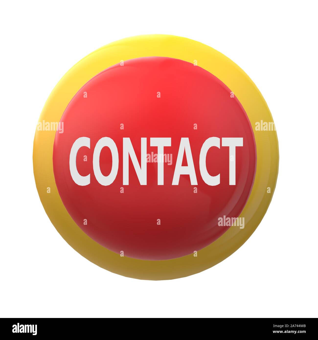 3D contact on white background. flat style. 3D contact sign for your ...