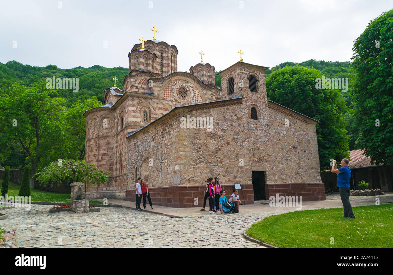 Ravanica monastery. Endowment of prince Lazar of Serbia, who is buried ...