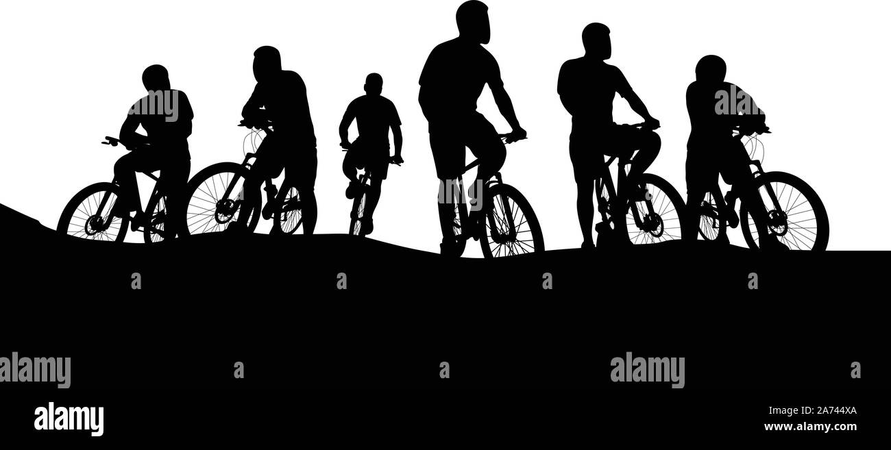 Group biking Stock Vector Images - Alamy