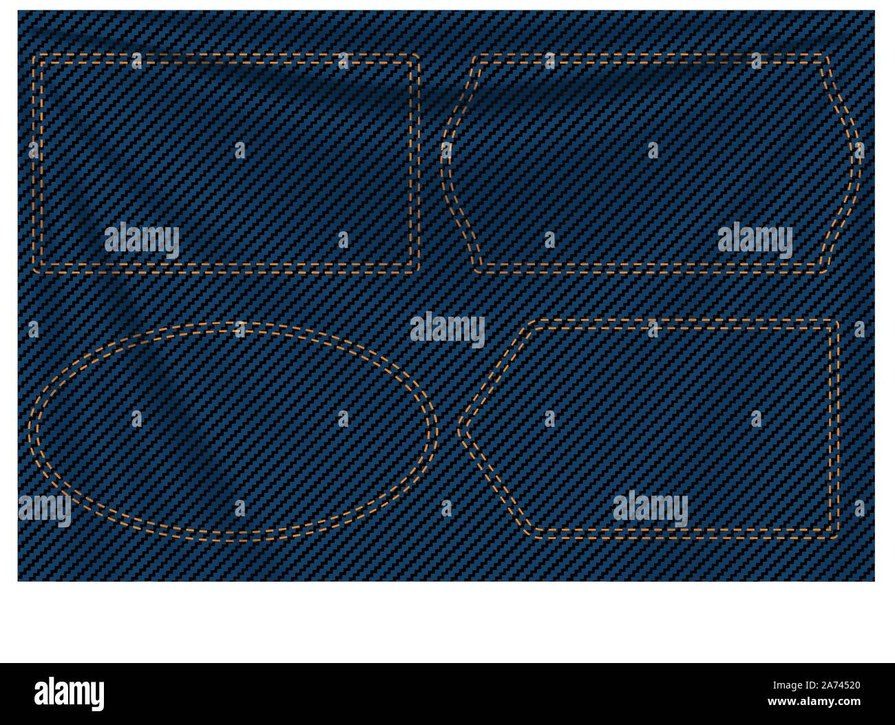 blue denim background labels 2 Stock Vector Image & Art - Alamy