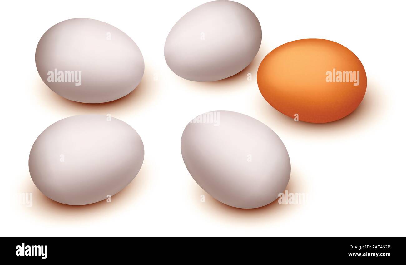 three eggs isolated Stock Vector Image & Art - Alamy