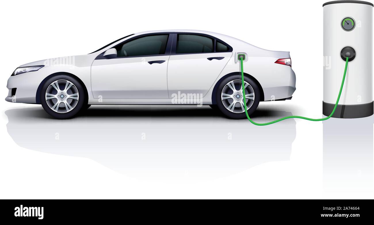 Electric vehicle charge point Stock Vector Images - Alamy